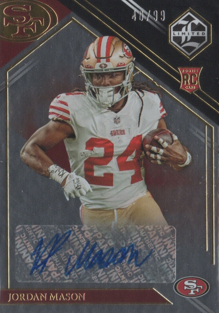 2022 Panini Limited - Rookie Autographs #235 Jordan Mason /99 (AU, RC ...