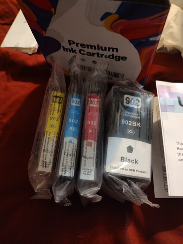 4PK Compatible Replacement 902 XL INK FOR HP OFFICE JET PRO 6968 6978 ...