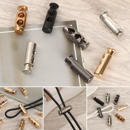 Sportswear Lock Toggle DIY Metal Clamp Double Hole Stoppers Stopper ...