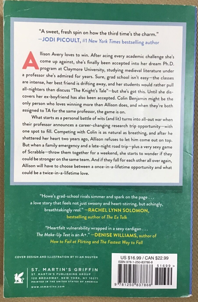 The Make-Up Test - by Jenny L Howe (Paperback) - NEW 📖 9781250837868| eBay