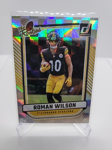 Roman Wilson The Rookies 2024 Donruss NFL #TR-19 Steelers Chrome | eBay