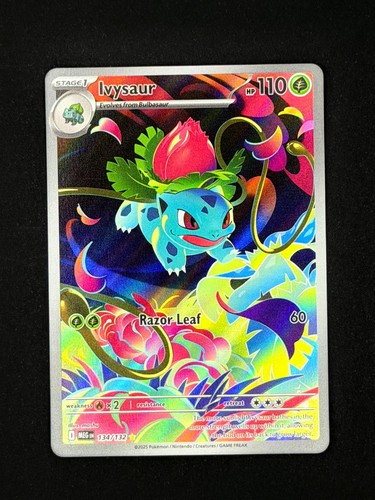 Ivysaur 134/132 Illustration Rare Holo – ME01: Mega Evolution – NM | eBay