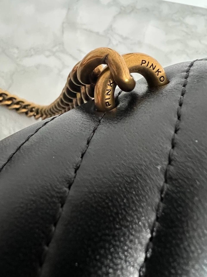 Brand NEW Pinko Bag black Medium Leather | eBay