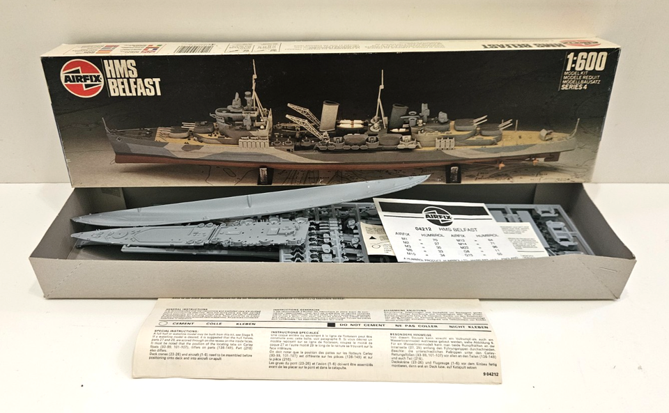 2X LOT 1/600 AIRFIX HMS VICTORIOUS + HMS BELFAST SHIP MODEL KITS | eBay