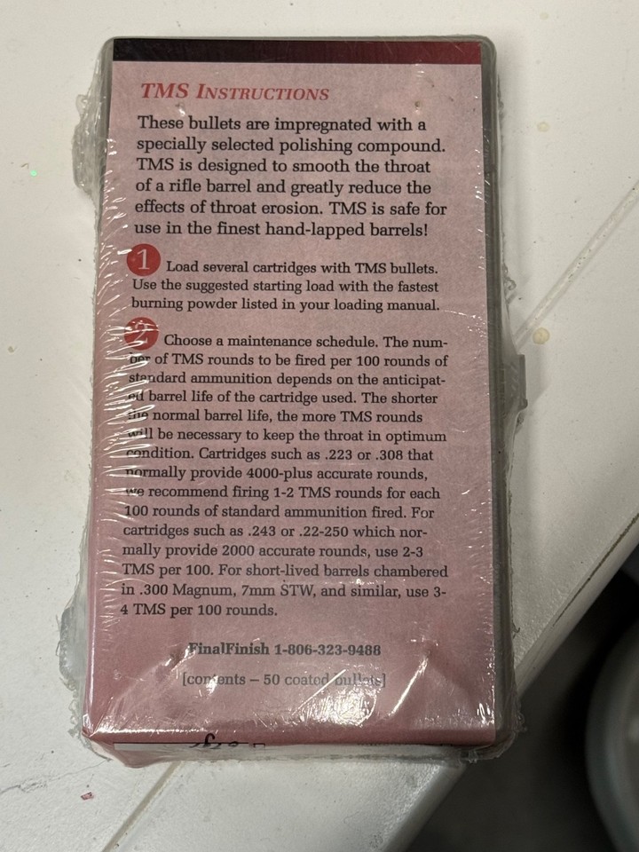 David Tubb final finish TMS 6mm .243 107gr. | eBay