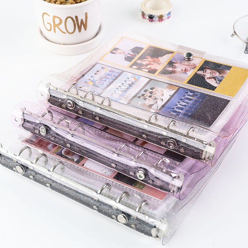 A6 Glitter Photocard Binder 100 Photos for 2x6 Inch Photo Strips Photo ...