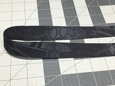 LIVESOUTSIDE Kryptek Typhon Black Webbing 1" Wide 2 Side Print By The ...
