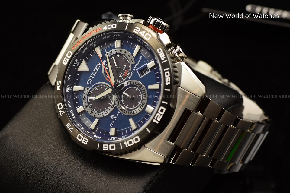 Citizen Men's Promaster Eco-Drive Blue Chronograph Dial Quartz Watch ...