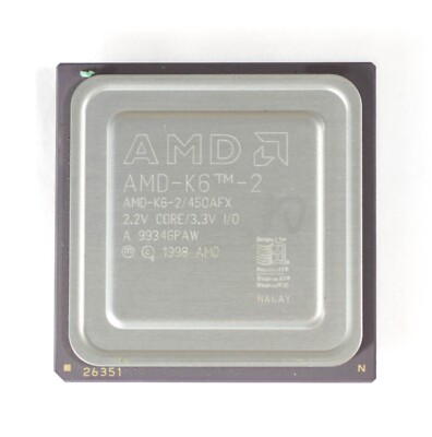 Socket 7 CPU - AMD K6-2 450MHz - AMD-K6-2/450AFX - TESTED | eBay