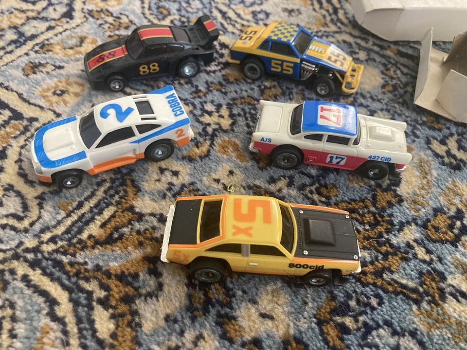 VINTAGE 1977 IDEAL TCR JAM SLOT CAR RACEWAY SLOTLESS TRACKS USED AS IS ...