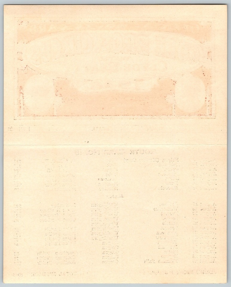 1936 Cole Bros with Clyde Beatty Circus Route Card UT MT WA OR | eBay