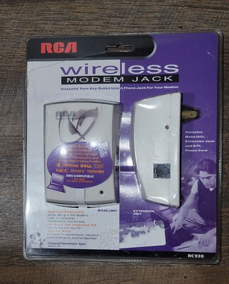 RCA Wireless Modem Jack RC930 New Base & Extension Unit Sealed | eBay