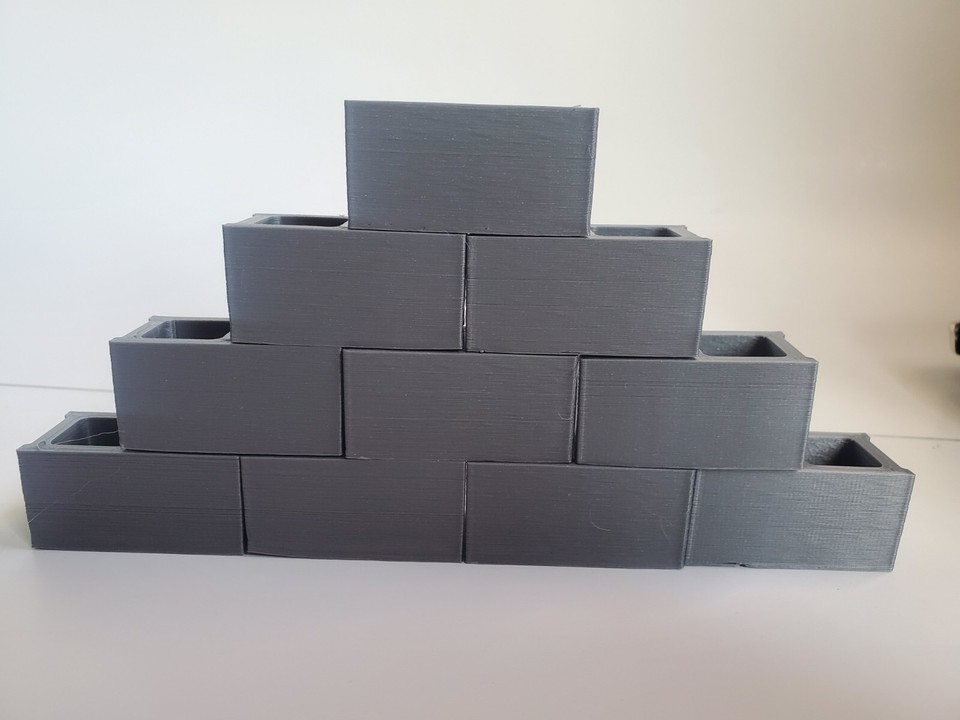 Concrete Cinder Block Model Prop 10 pack 1/10 Scale Diorama Garage Shop ...