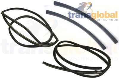 Rear Pair Rubber Door Seals & Lower Sill Seals for Land Rover Defender ...
