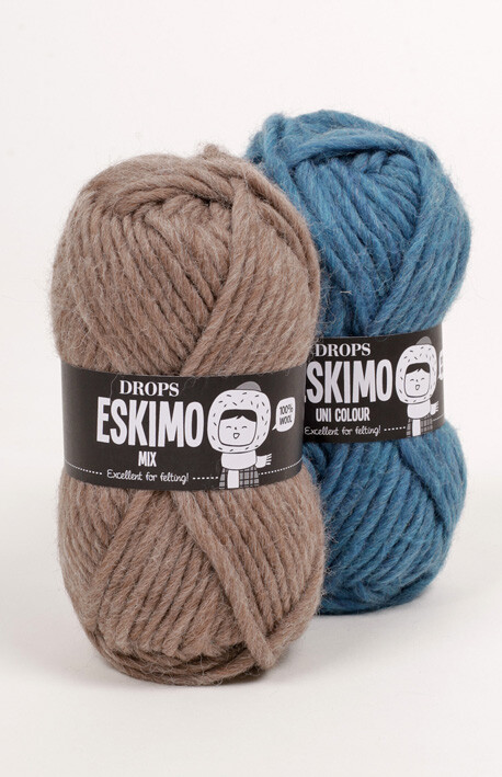 Bulky Wool Yarn, pure Wool Drops ESKIMO in 1.8 oz Balls, Single ...