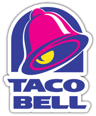 Taco Bell Logo Sticker Car Bumper Decal - 9'', 12'' or 14'' | eBay
