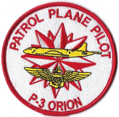 US NAVY P-3 ORION PATROL PLANE PILOT MILITARY PATCH | eBay