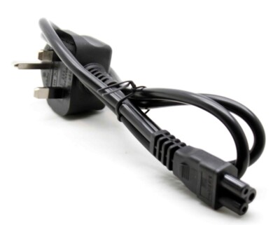 UK C5 Cloverleaf Clover Leaf Mains Power Cable Lead for Laptop Adapters ...