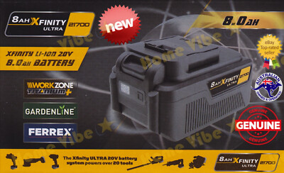 NEW XFINITY ULTRA 20V LI-ION 8.0Ah 21700 BATTERY WORKZONE FERREX ...