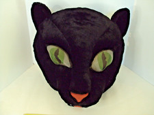 Maskimals Dan Dee Black Panther Cat Oversized Plush Mask Mascot Head ...