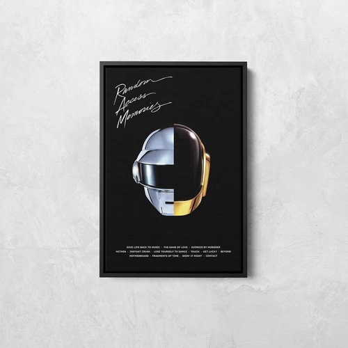 Daft Punk Poster, Random Access Memories Album Print, Album Cover ...