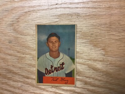 1954 Bowman Baseball Ted Gray Detroit Tigers Card #71 | eBay