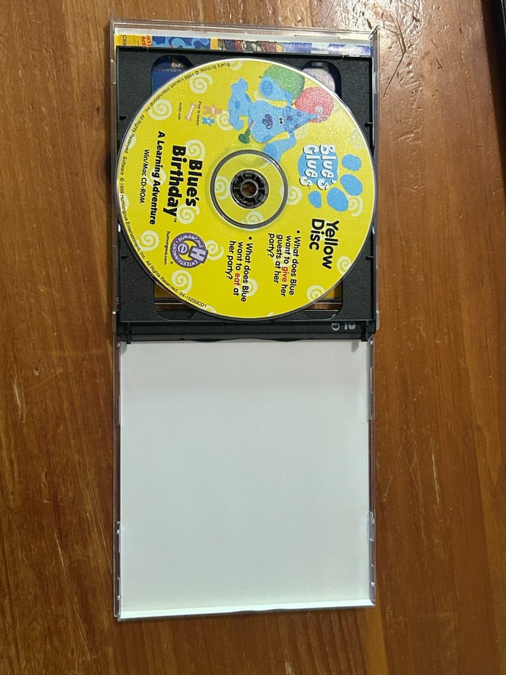 Blue's Birthday Blue's Clues Cd-Rom PC Game Complete | eBay
