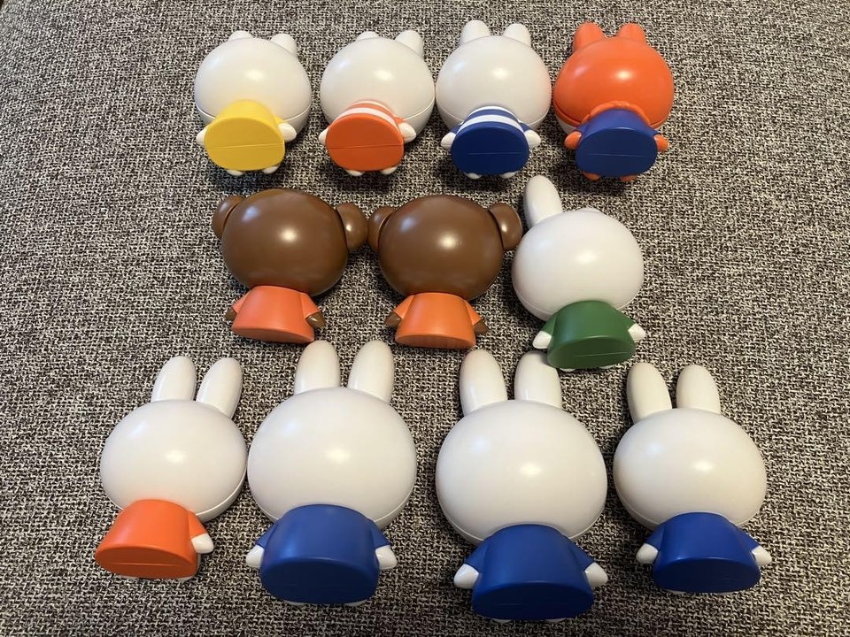 Miffy m927 Rare Cap Characters total of 11 used dad mom | eBay