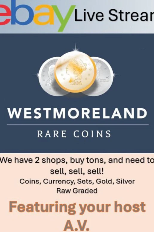 Thanksgiving Eve with Westmoreland Rare Coins! - eBay Live