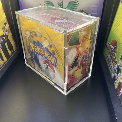 Pokémon Base Set Empty Booster Box Green Wing Charizard w/ WOTC Wrapper ...