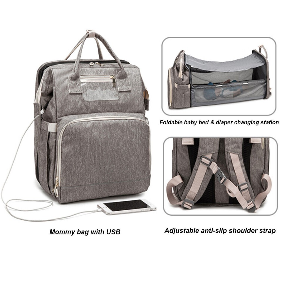 Diaper Travel Bag with Expandable with Changing Station or Without | eBay
