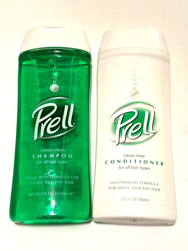 Prell Clean Rinse Shampoo & Conditioner Set 13.5 oz. Ea. Anti-Static ...