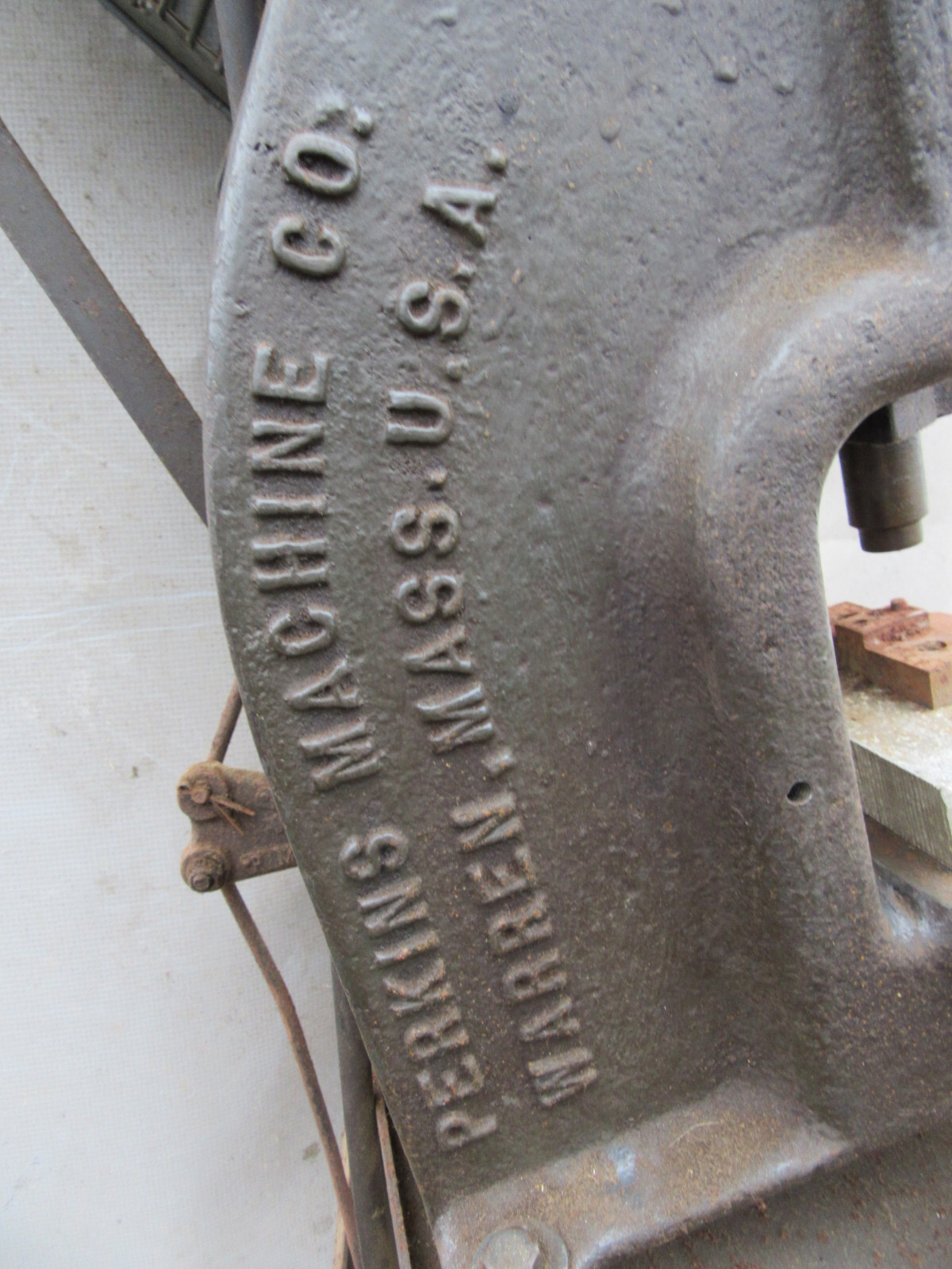 Perkins Junior Bench Top Small OBI Stamping Punch Press 1 PH With Stand ...