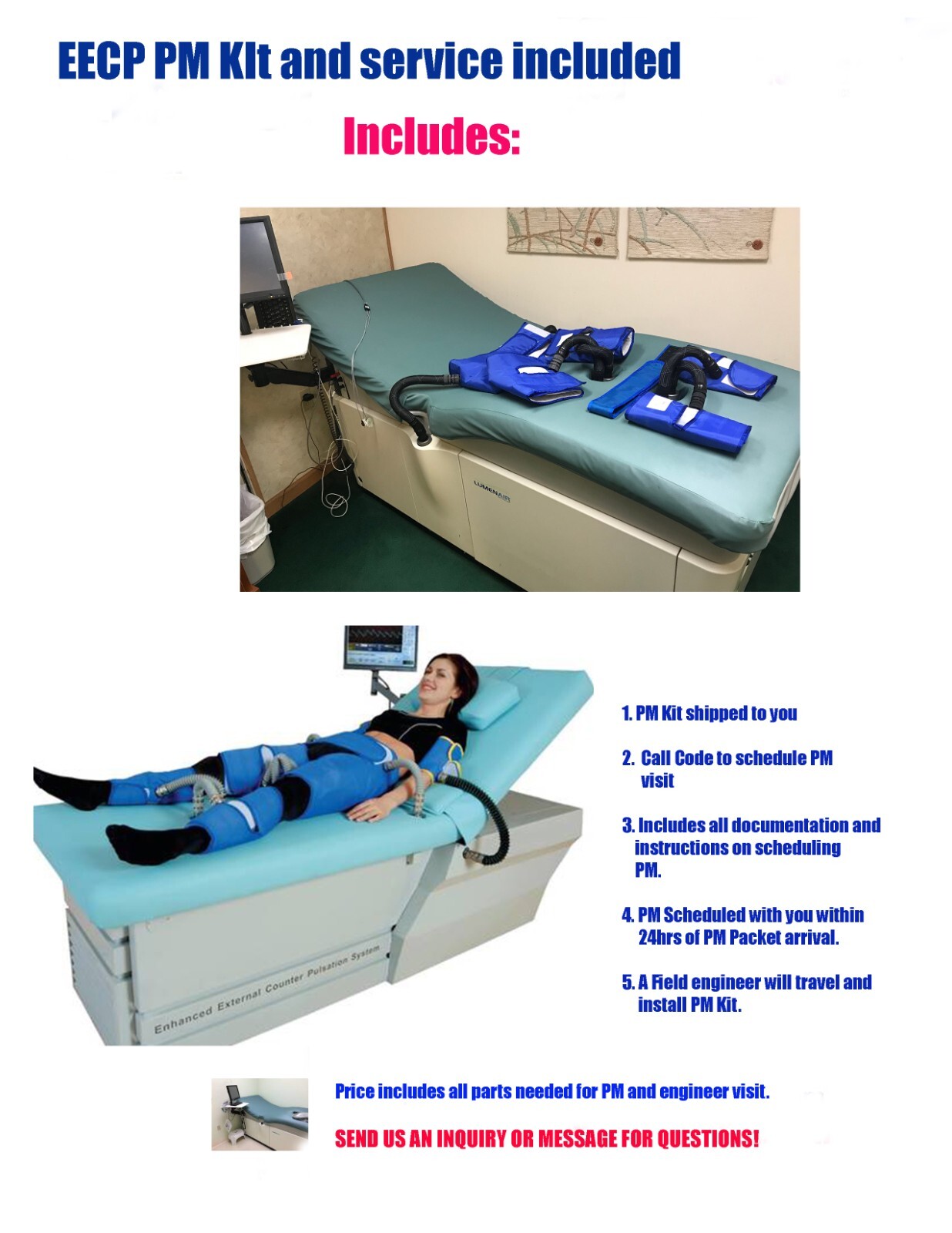 EECP Vasomedical PM KIT for Lumenair, TS3,TS4, MC2 | eBay