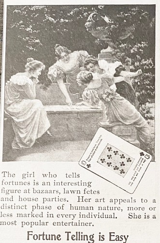 Girls Fortune Telling Easy FASHION SERIES US Playing Card Co. Vtg 1900 ...
