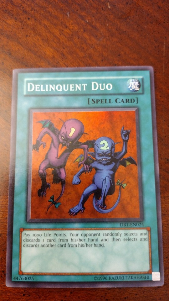 Yu-Gi-Oh! Delinquent Duo DB1-EN024 Super Rare Unlimited Mint | eBay