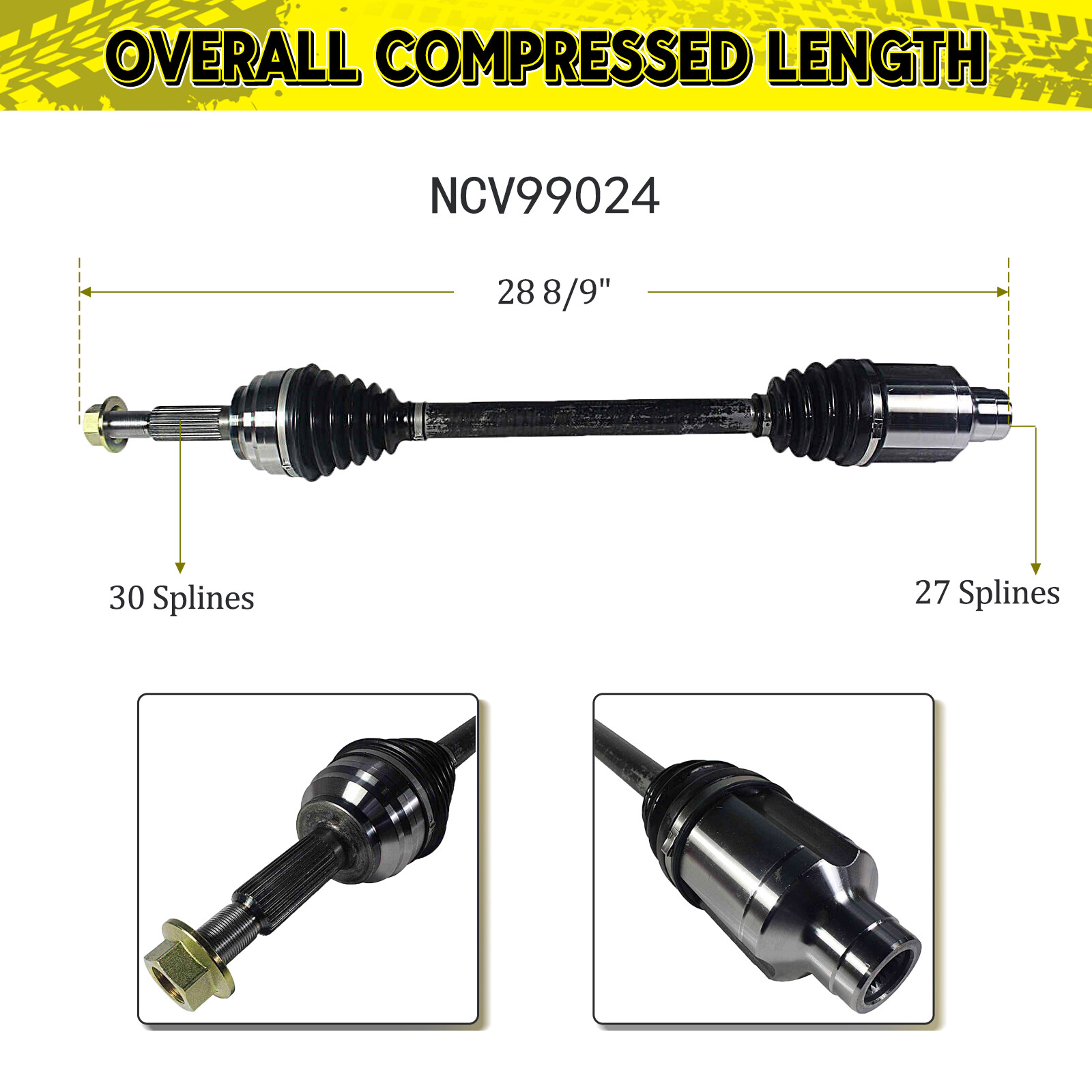 Front Right CV Axle Joint Shaft Assembly for Tesla Model S Electric ...