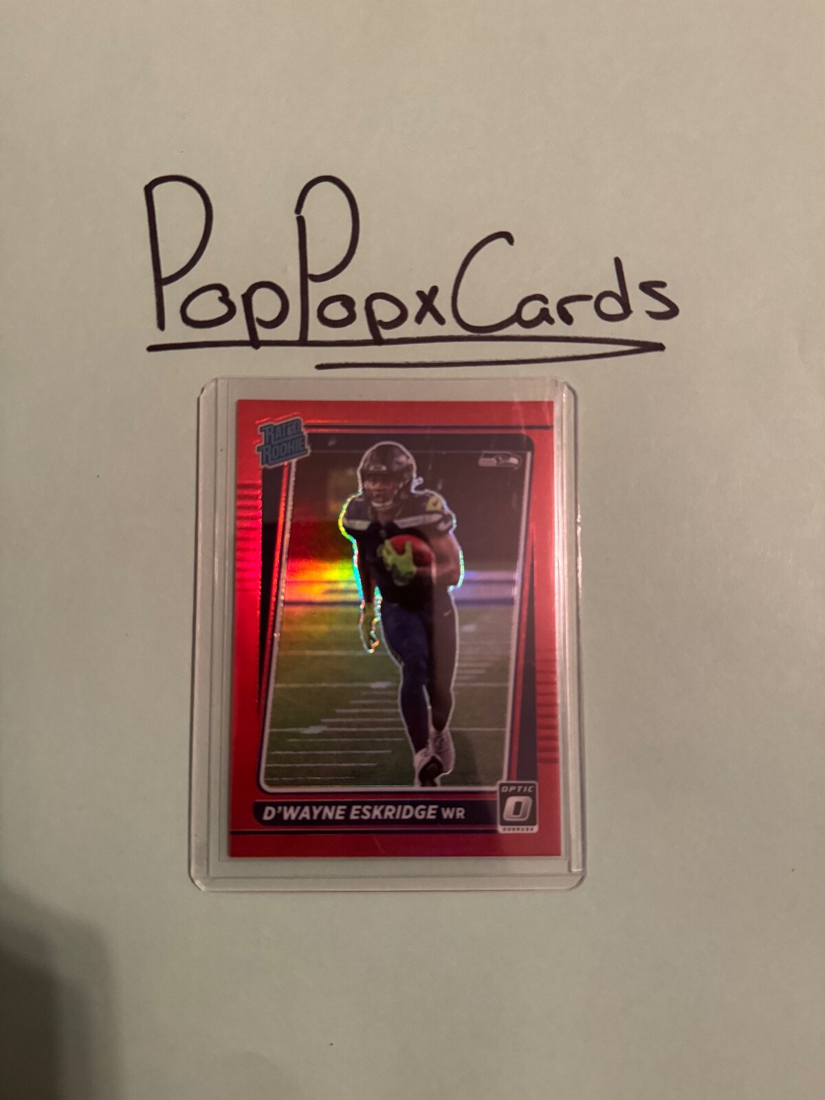 2021 Optic DWayne Eskridge Rated Rookie Red Seahawks RC #219 042/99 | eBay