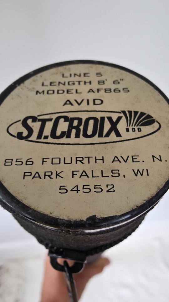 Vintage St. Croix 8'6" Model AF865 Line 5 Fly Fishing Rod w/Tube | eBay