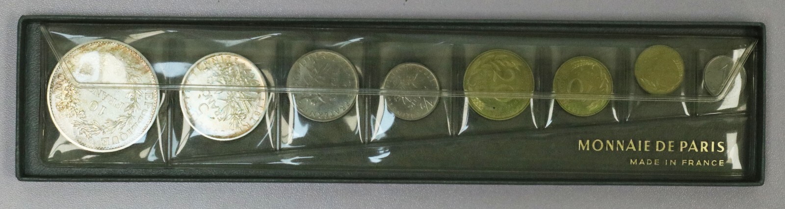 France 1967 Monnaie de Paris Fleurs De Coins Paris Mint 8 Coin Set OGP ...