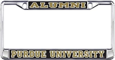 PURDUE BOILERMAKERS Chrome ALUMNI License Plate / Tag Frame | eBay