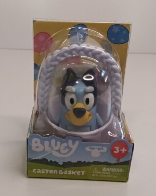 Bluey Easter Basket 8cm Toy Figure With Stickers Handle Opens Ludo ...