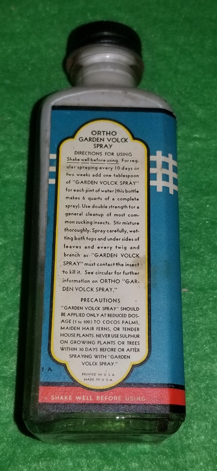 Vintage Glass Bottle With Box Ortho Brand Garden Volck Spray Great ...