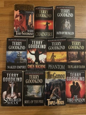 BIG Lot Of 11 Terry Goodkind Books-Sword of Truth Series And More ...