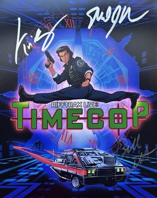 Rifftrax Live TIMECOP! - Autographed Art Print signed by Mike, Kevin ...