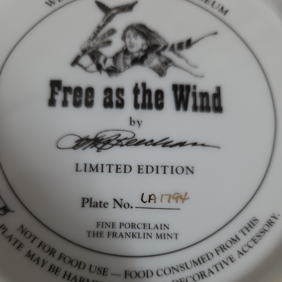 Vintage ~ Signed American Indian Franklin Mint Plate ~ Estate ...