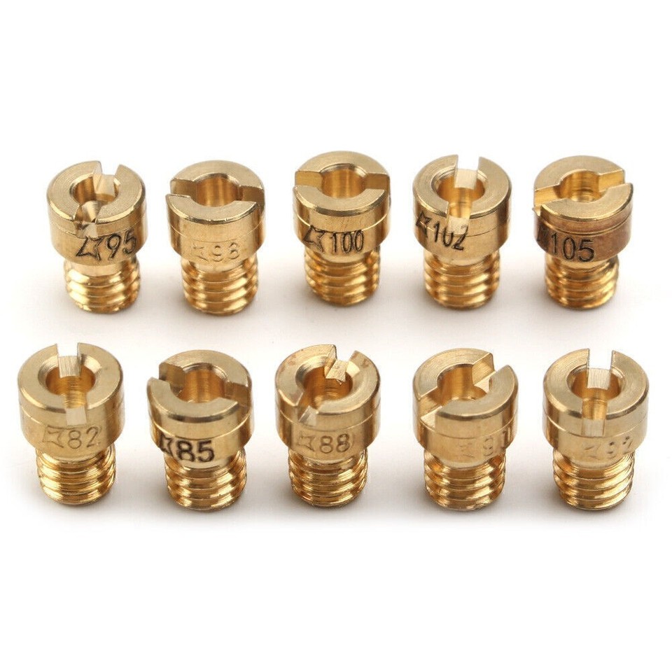 10x Carburetor Main Jet For GY6 50cc 139QMB 4-Stroke Scooter Carb PZ19 ...