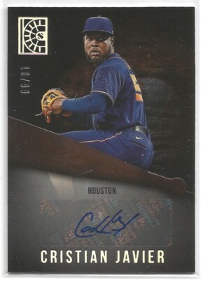 2022 Panini Capstone Baseball Cristian Javier Auto #AU-CJ Silver ...