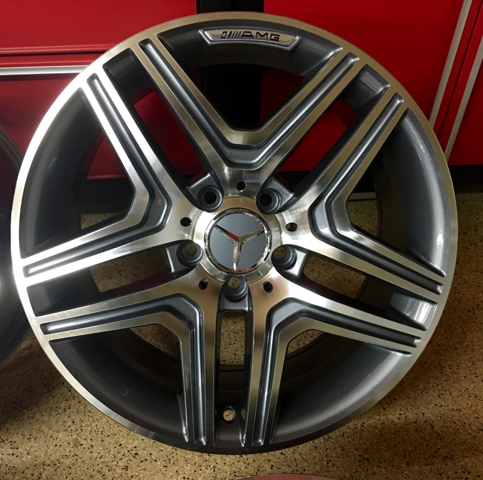 MERCEDES 2017 Ml 63 20 INCH GUNMETAL RIMS SET 4 NEW EXCLUSIVE Ml350 ...