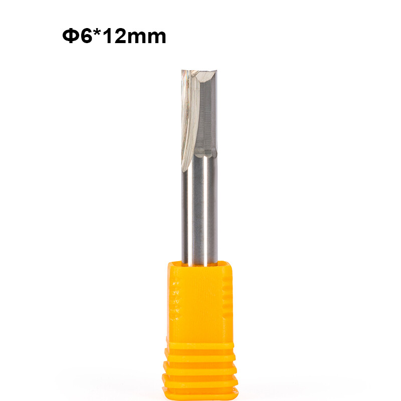 10pcs 6mm Double Two Flute Straight Slot CNC Router Bits Wood MDF ...
